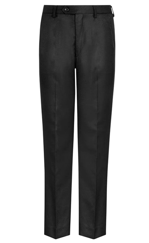 David Luke -Boys Sturdy Fit Black Trouser – Totally Uniform